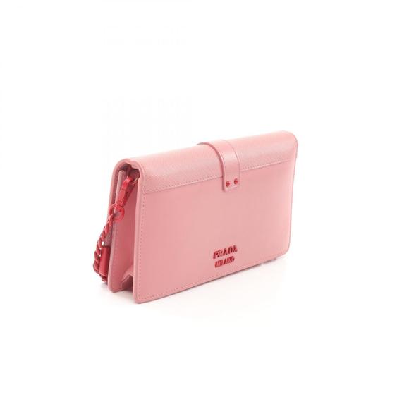 Prada | Bags | Prada Shoulder Red Cahier City Bag Pink Saffiano Leather ...